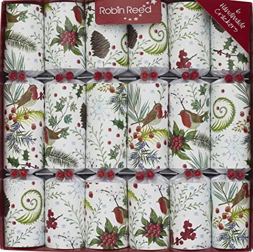 Robin Reed 6 x 12 inch (30cm) Handmade Christmas Cracker Festive ...