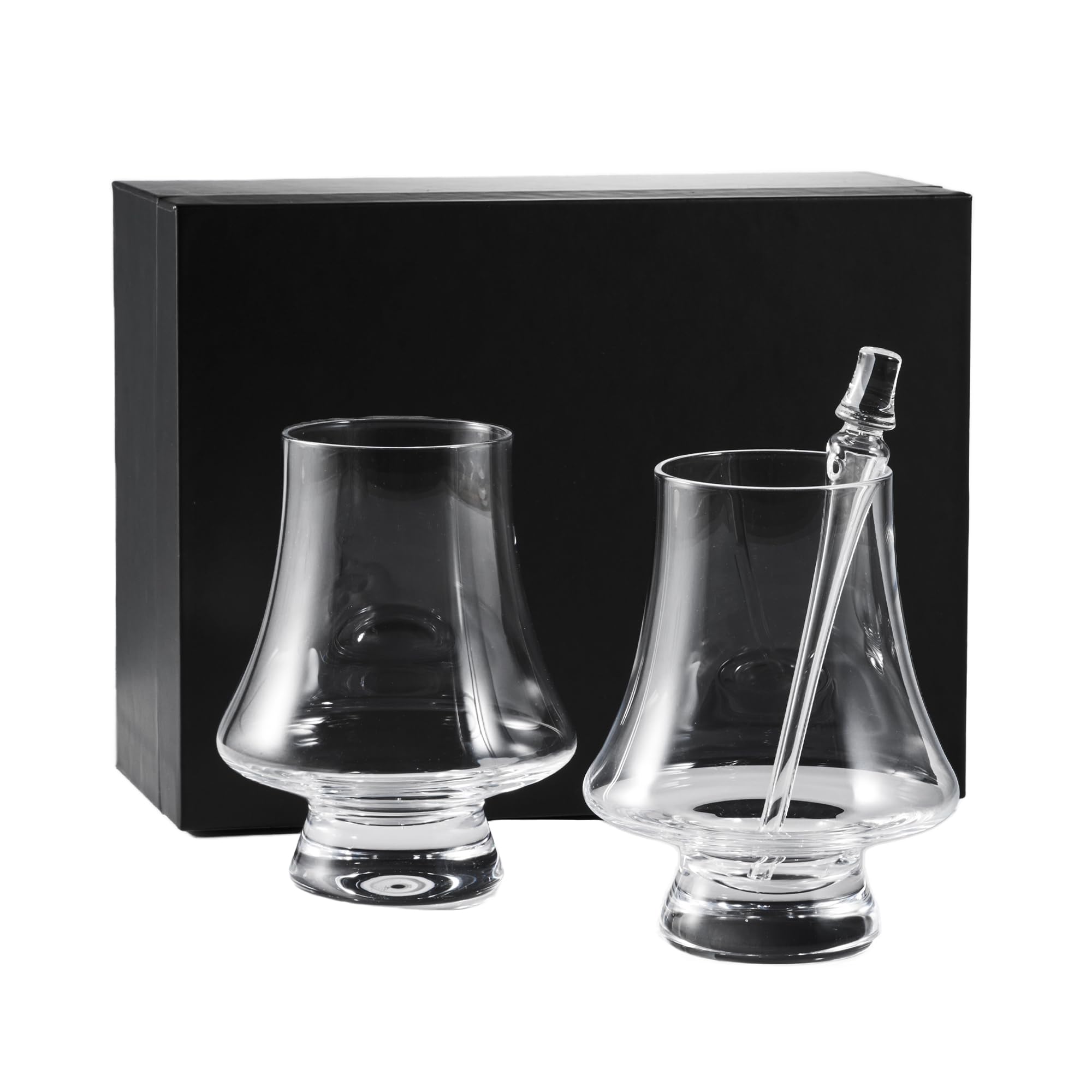 Amazon.com | Lily's Home Set of 2 Bourbon Whisky Glasses. Made of Clear ...