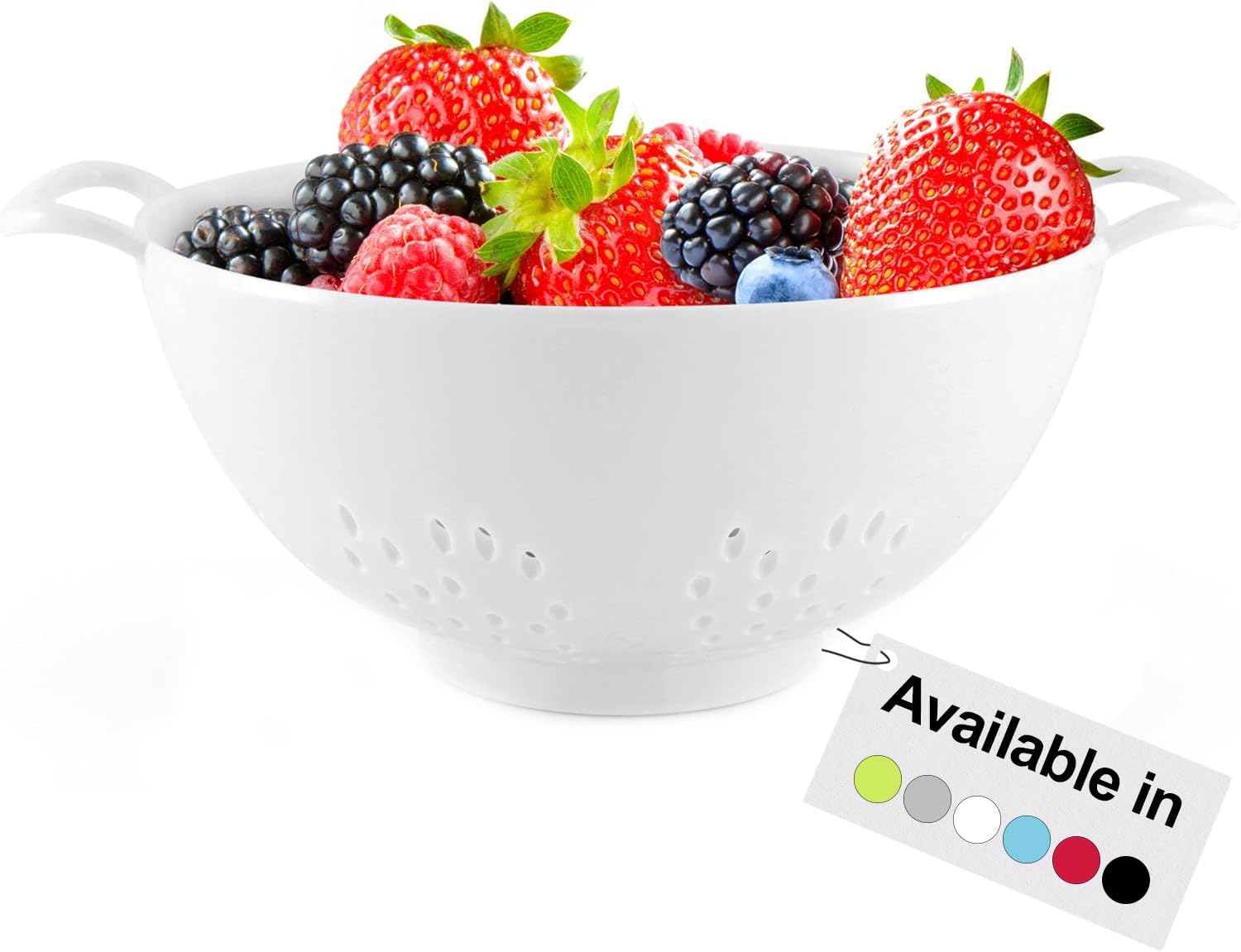 Amazon.com: Chef Craft, 5-Quart, Deep Colander, White, 11 by 5 inch (2 ...