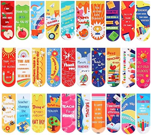 Amazon.com: 60 Pieces Teachers' Day Teacher Bookmark Teacher ...