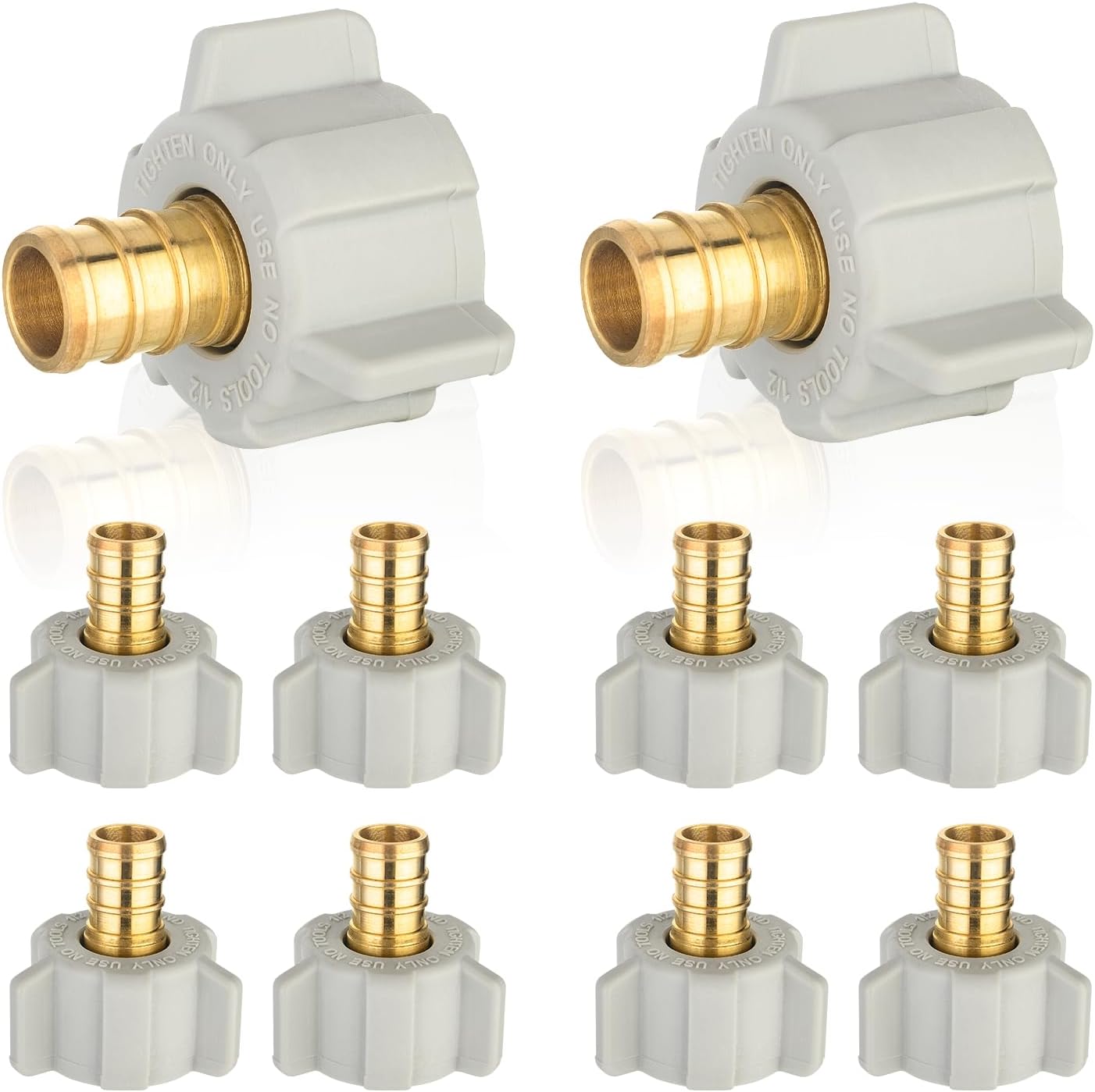 Amazon.com: 10-Pack HeSun PEX Fittings, 1/2" Pex x 1/2" Female NPT ...