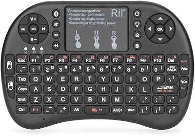 Upgraded Riitek Rii X8 2.4GHz Mini Wireless Keyboard Remote Controller ...