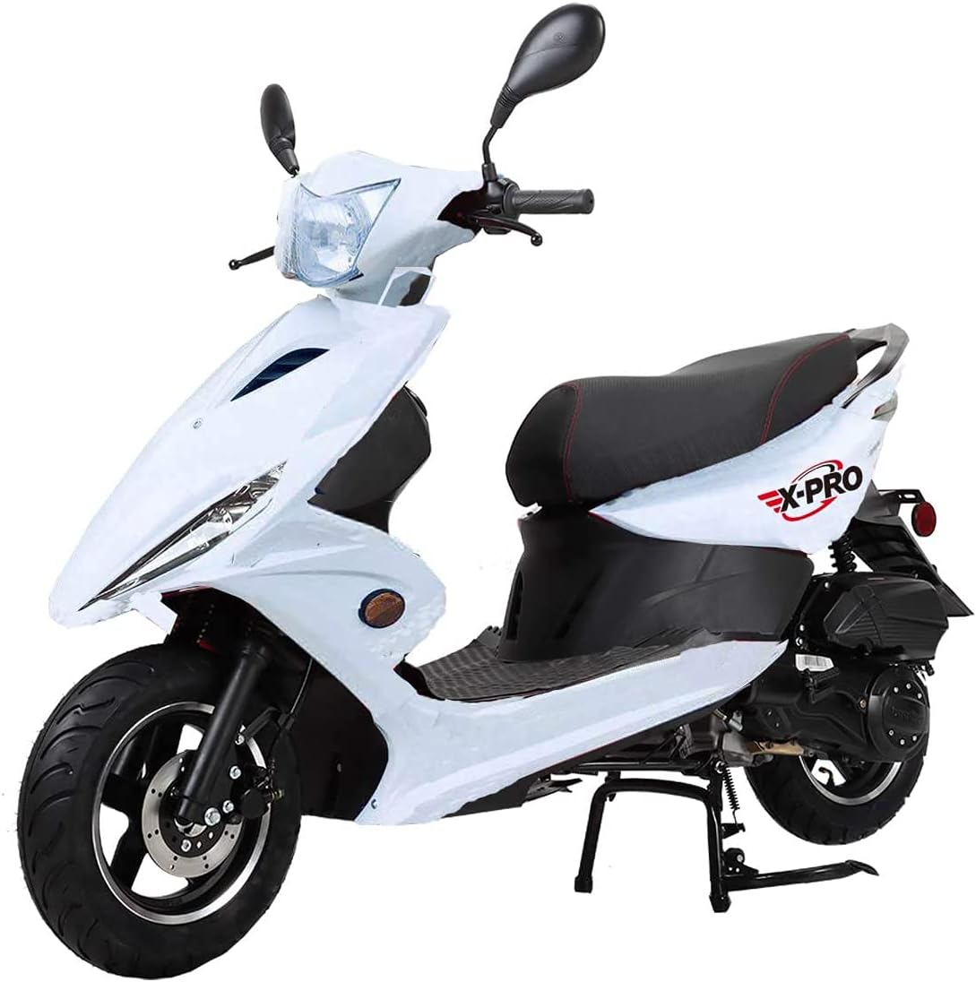 X-PRO 150 Moped Street Gas Moped 150 Adult Bike with 10" Aluminum ...