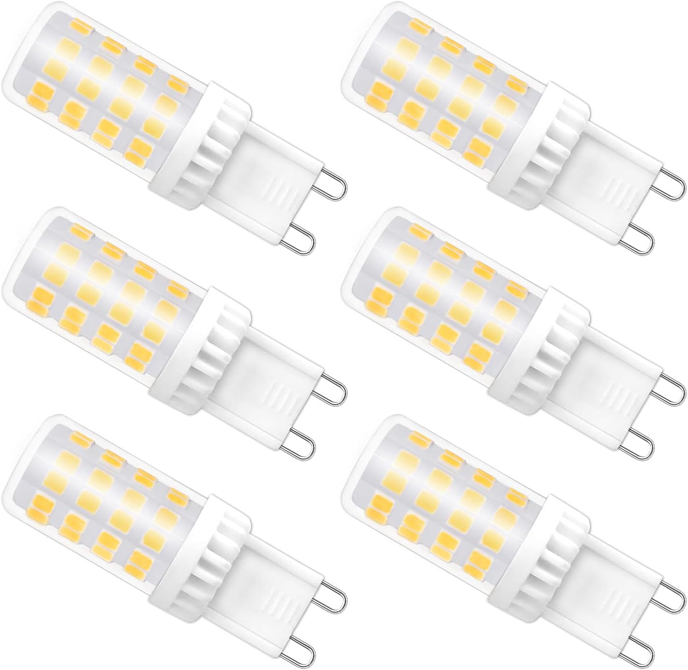 G9 4W LED Light Bulbs Dimmable, Natural White 4000K, Equivalent to 40W ...