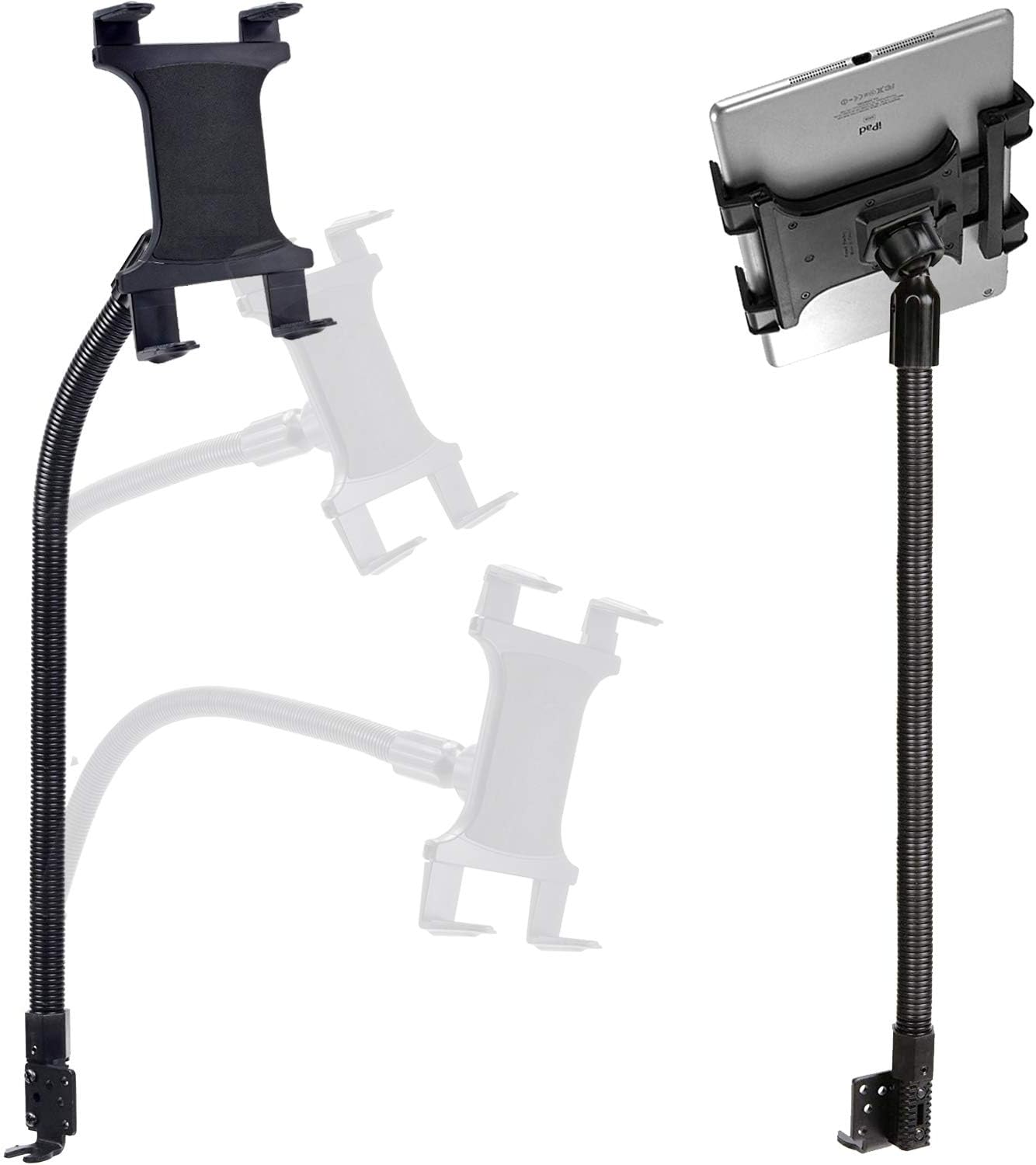 Amazon.com: woleyi Car or Truck Seat Rail Tablet Mount, Heavy Duty ...