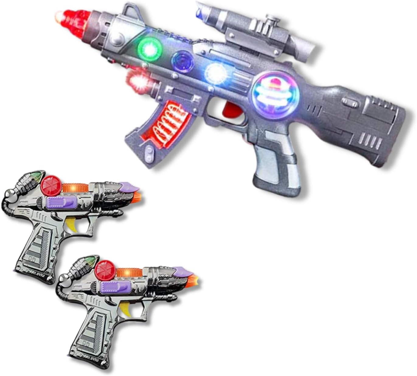 Amazon.com: ArtCreativity Spin Ball Blaster Toy Gun & Ranger Hand-Gun ...