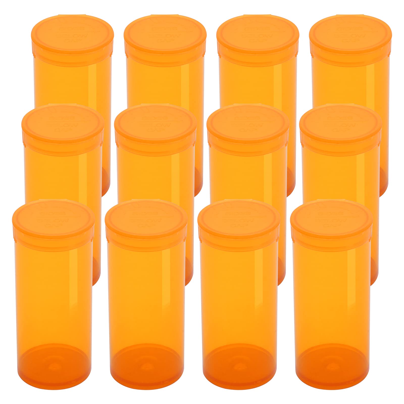 12pcs Plastic Empty Prescription Vial, Waterproof Airtight Joint Pill ...