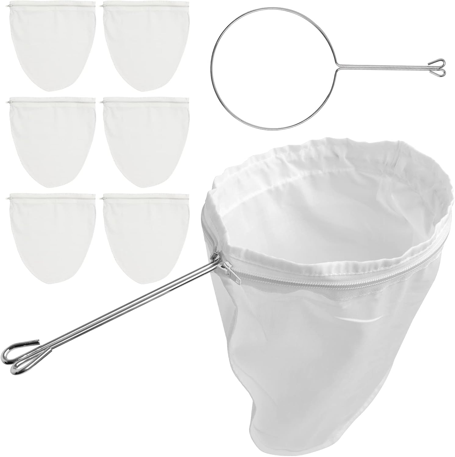 Amazon.com: NEWJINXIN Set of 6 Micro Mesh Filter Bags with Zipper ...