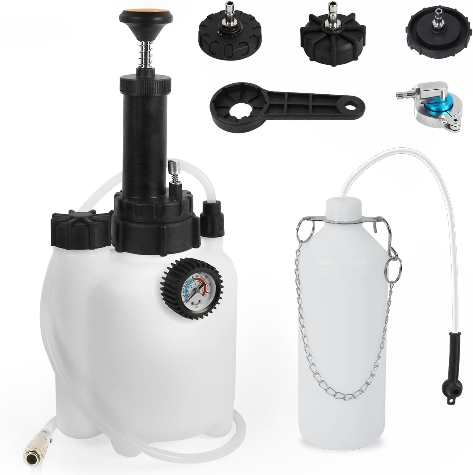 Amazon.com: PLAYOCCAR 3L Brake Bleeder Fluid Pump Kit,Automotive Fluid ...