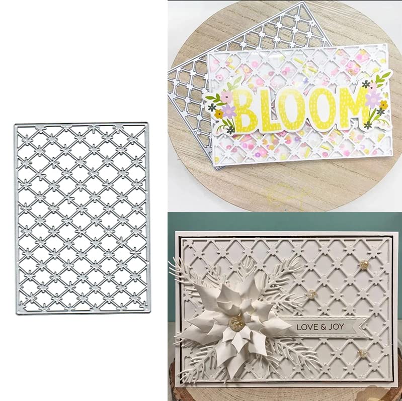 Amazon.com: Diamond Grid Frame Metal Die Cuts Dies, Diamond Grid ...