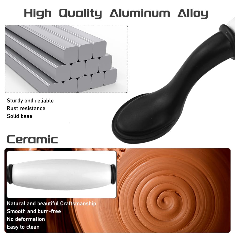 Snapklik.com : 8 PCS 5"/128mm Centers Ceramic Cabinet Pull Spoon Foot ...