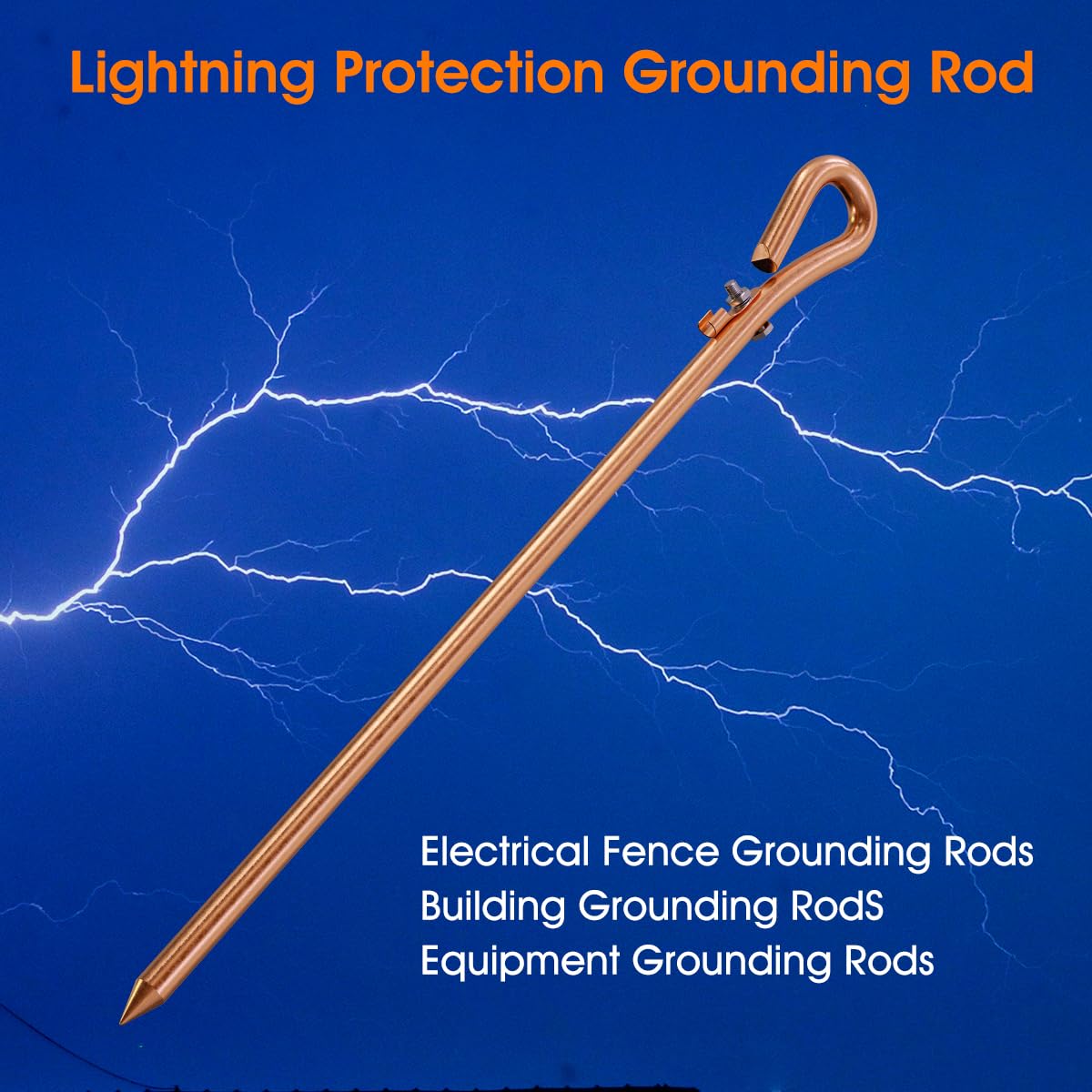 Electric Fence Ground Rod MOKIKUBA- Portable Ground Rod - Grounding Pin ...
