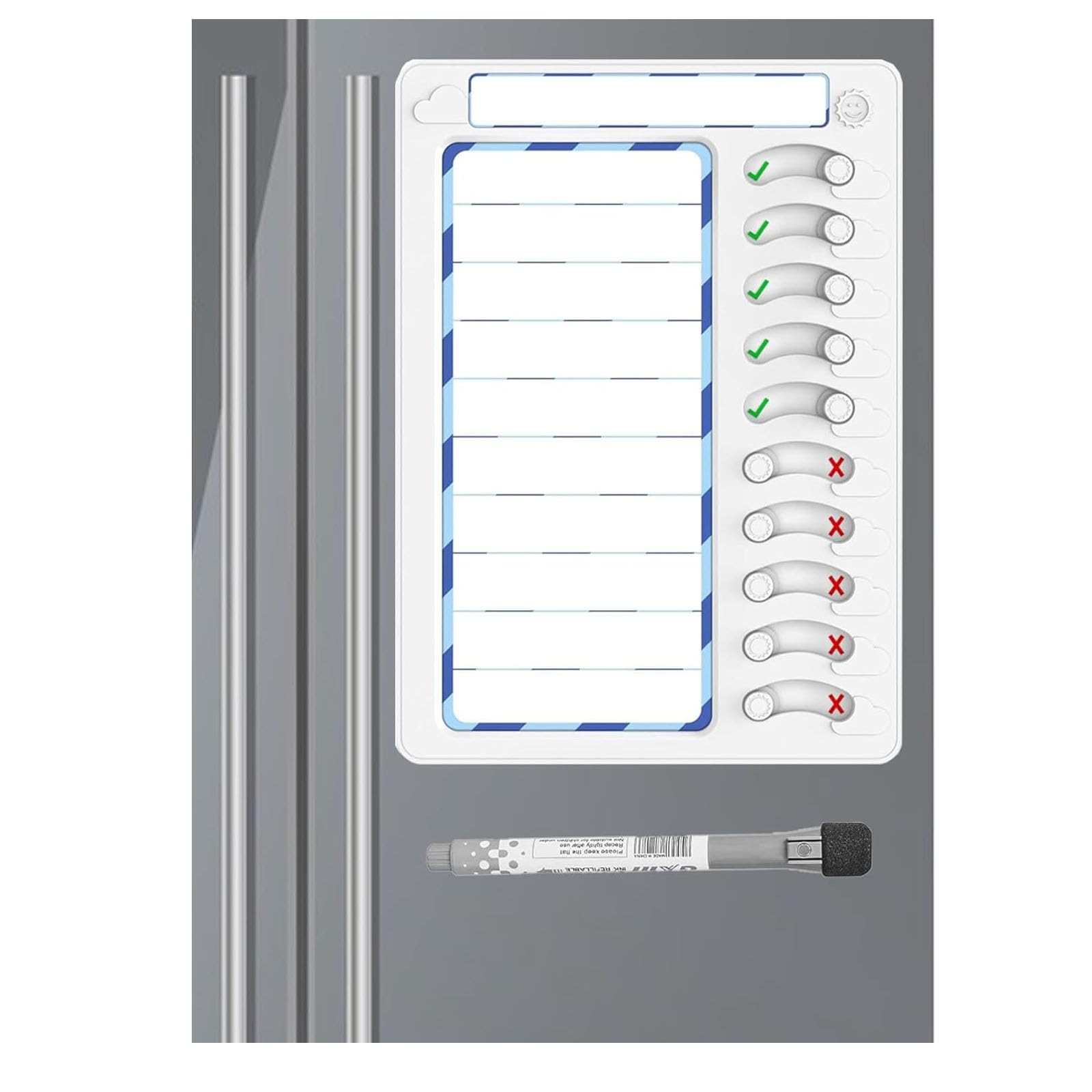 Snapklik.com : Whiteboard Chore Chart, Checklist Board, Reusable to-Do ...