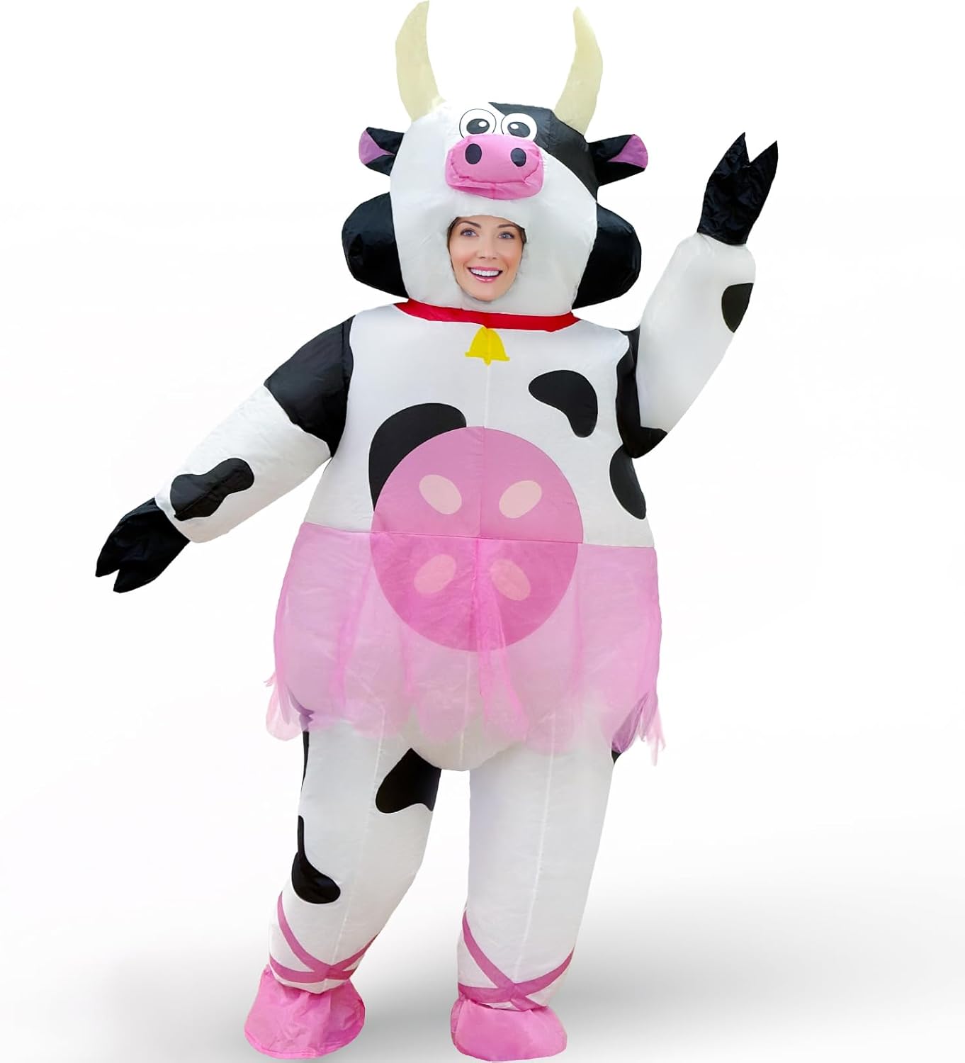 Amazon.com: AerWo Inflatable Cow Costume Adult, Blow Up Cow Halloween ...