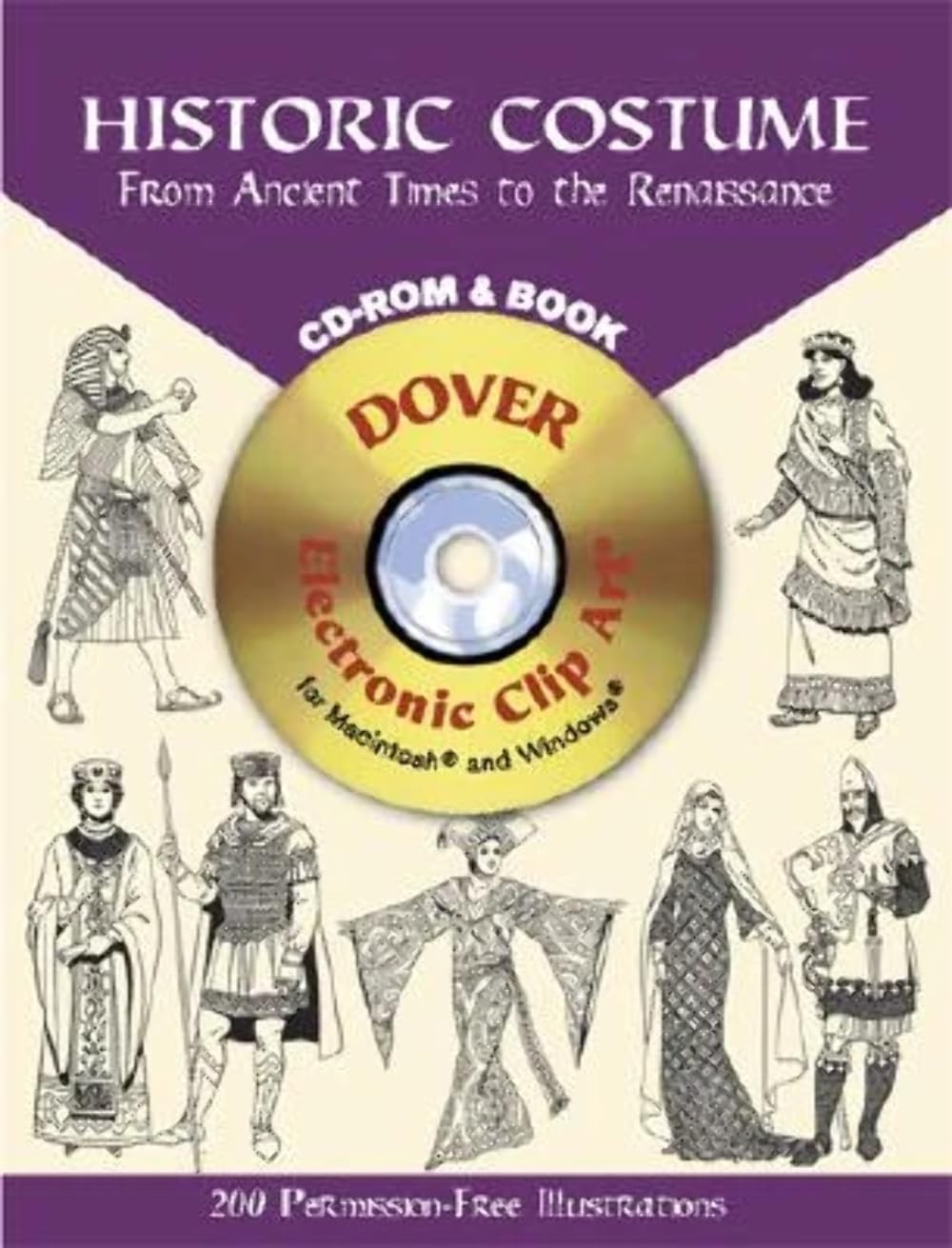 Historic Costume CD-ROM and Book: From Ancient Times to the Renaissance ...