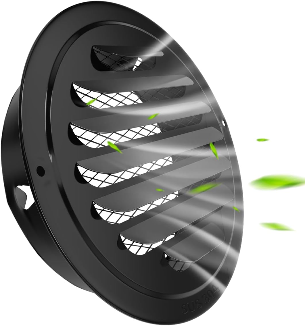 Amazon.com: 3 Inch 304 Stainless Steel Air Vents, Qonakism Round Soffit ...