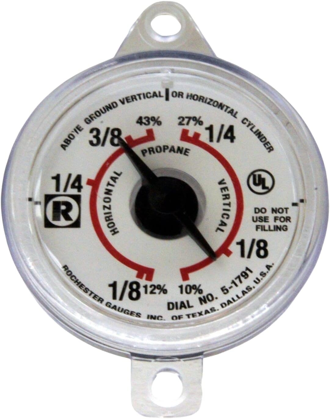 Amazon.com: MANCHESTER Tank G12653 LP Gas Tank - Snap-On Dial Gauge ...