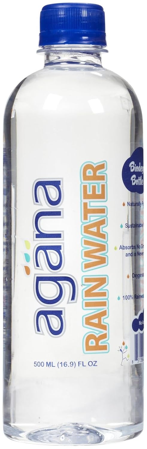 Amazon.com : Agana Rain Water, Biodegradable Bottle - 16.9 oz - 12 ct ...