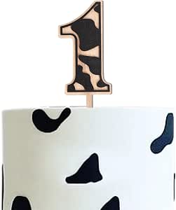 Amazon.com: Vgaruint Holy Cow I'm One cake topper - Cow Cake Topper,1st ...
