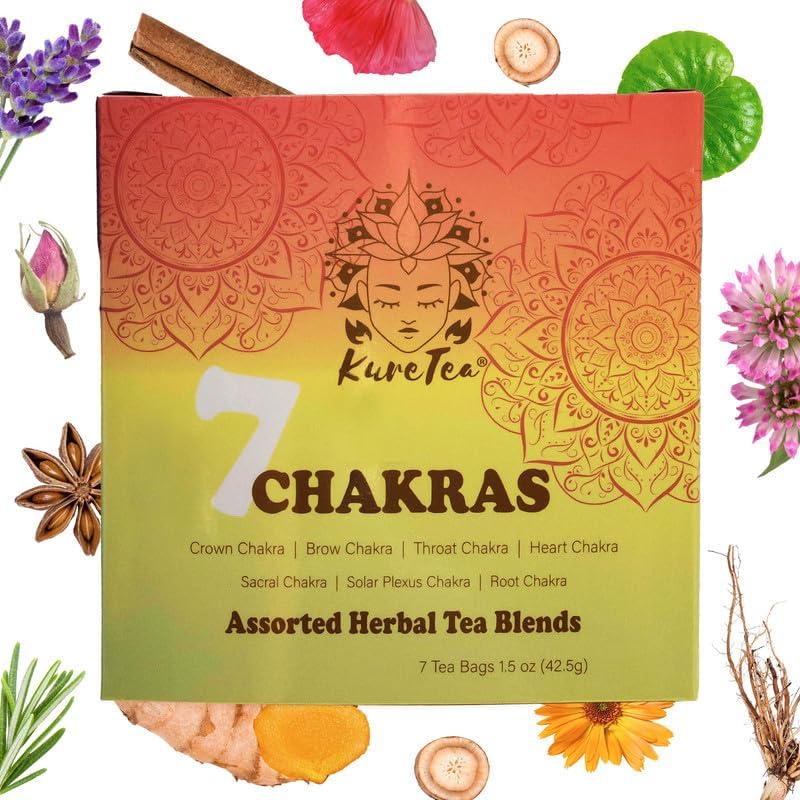 Amazon.com : 7 Chakra Tea Assortment Box - Fresh & Organic Ayurvedic ...