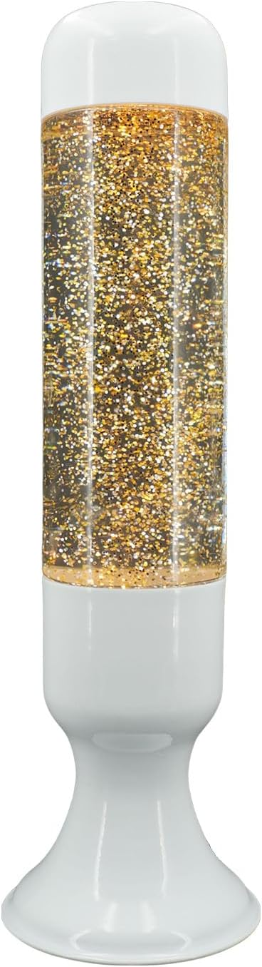 zhrisezlava 16IN Gold Glitter Lamp, Small Glitter Flow in Liquid ...