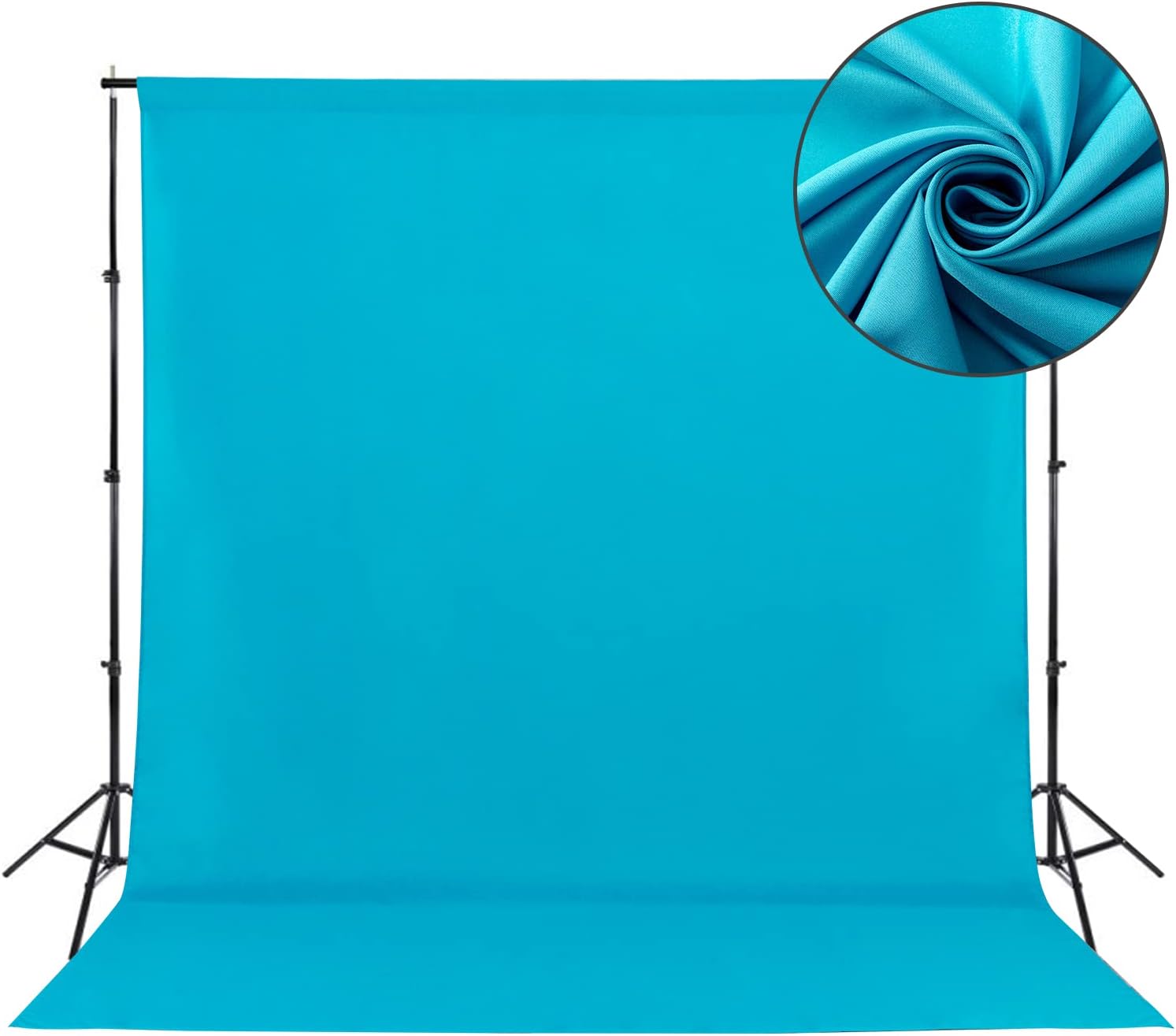 Amazon.com : Sugargirl 8FTX10FT Blue Screen Backdrop Background for ...
