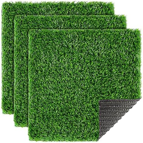Amazon.com: XLX TURF Easter Artificial Grass Mat Squares, 12"x12" Green ...