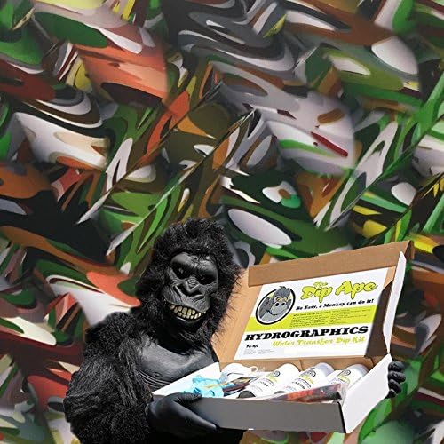 Amazon.com: Hydrographic Film Kit Dip Ape Paint Splatter 9 Hydro Graphics Water Transfer Hydro ...