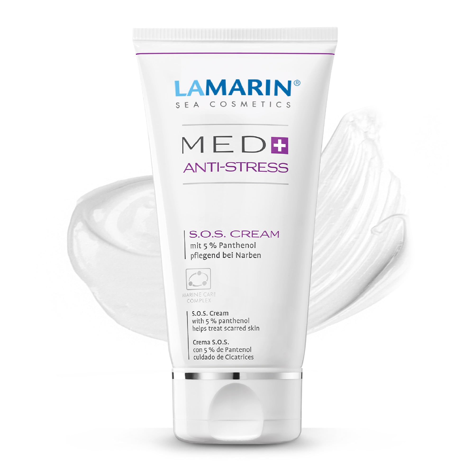 Amazon.com : LAMARIN Med+ Anti-Stress S.O.S. Cream for stressed skin ...