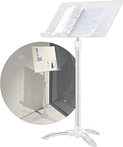 Amazon.com - WORDFUN Sheet Music Stand Adjustable, Clear Acrylic ...