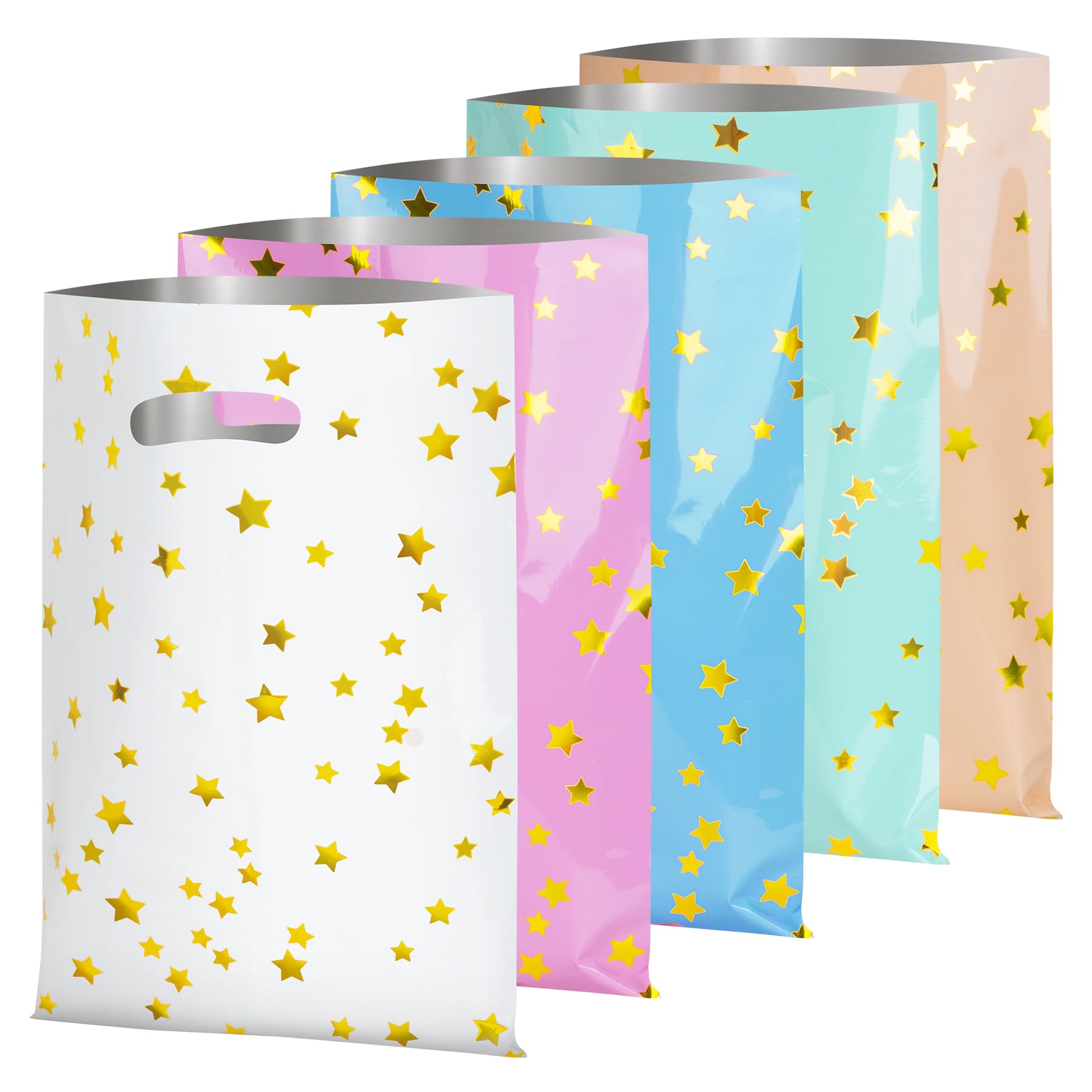 Amazon.com: LEKOKO 50 Pcs Party Favors Bags, Cute Star Pattern Birthday ...