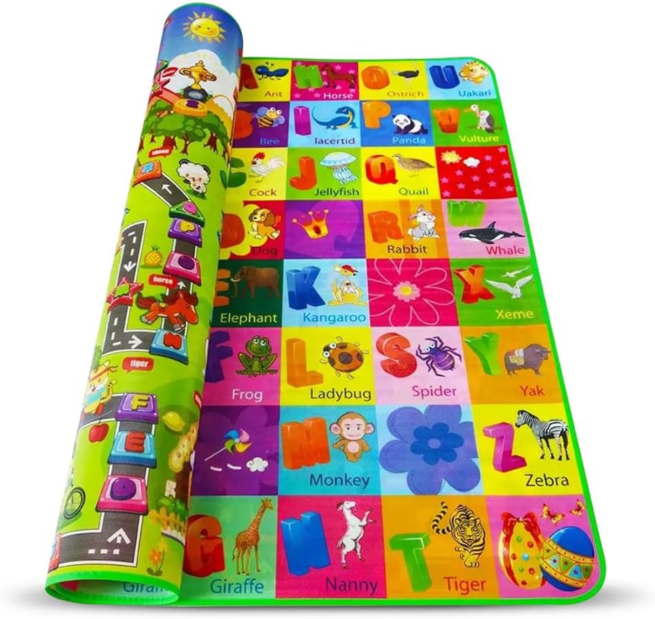 Buy Wazdorf Double Sided Water Proof Baby Play Mat, Play mats for Kids ...