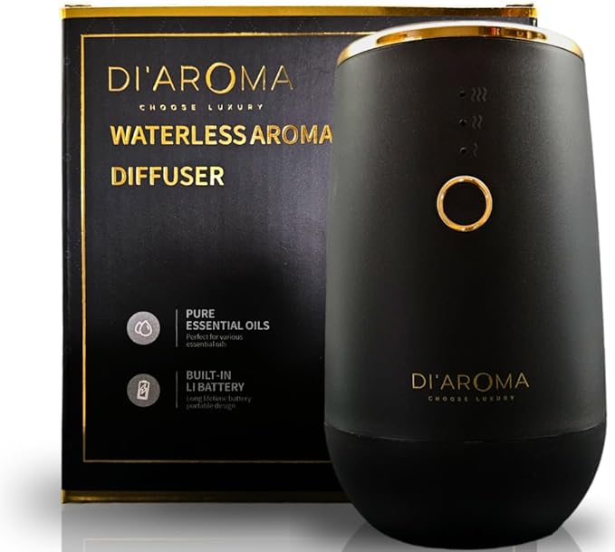Amazon.com: Waterless Essential Oil Diffuser – Portable Nebulizing ...
