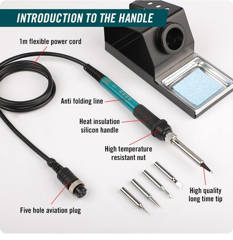Wep 882d Manual Soldering Station, Rockman Tools 2 In 1 Soldering & Hot ...