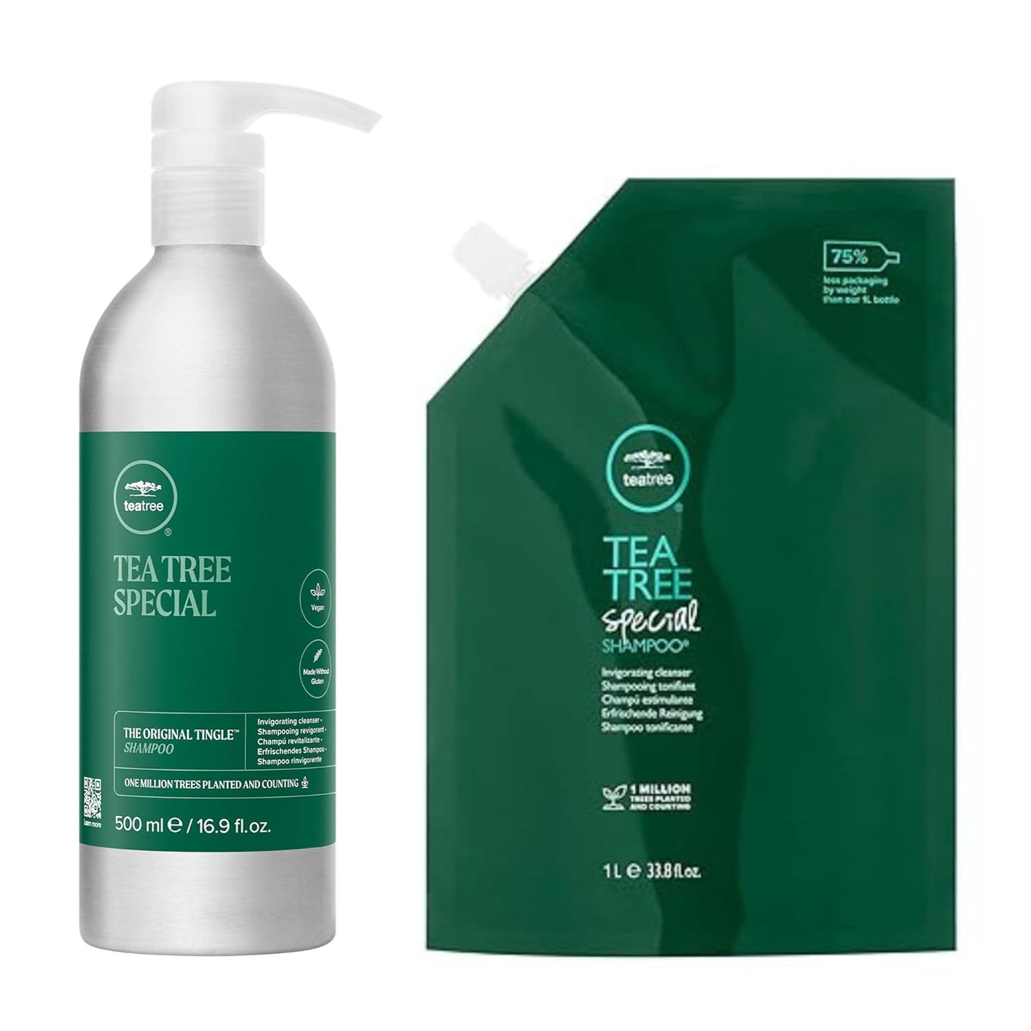Amazon.com: Bundle of Tea Tree Special Shampoo Aluminum Bottle, 16.9 oz ...