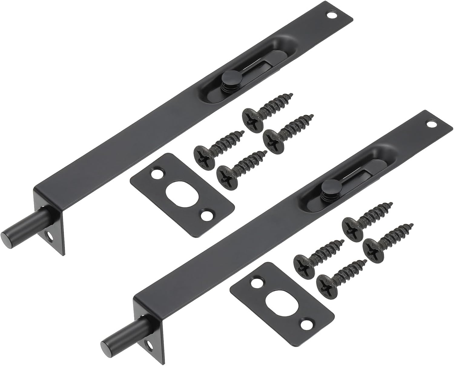PATIKIL Flush Bolt 8" x 0.87", 2 Pcs Stainless Steel French Door Lock ...