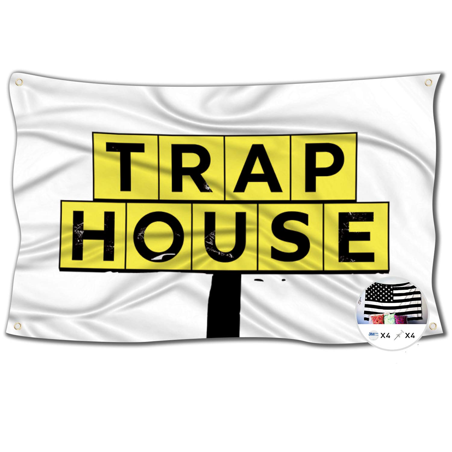 Probsin Trap House Flag,3x5 Feet Banner,Funny Poster UV Resistance ...