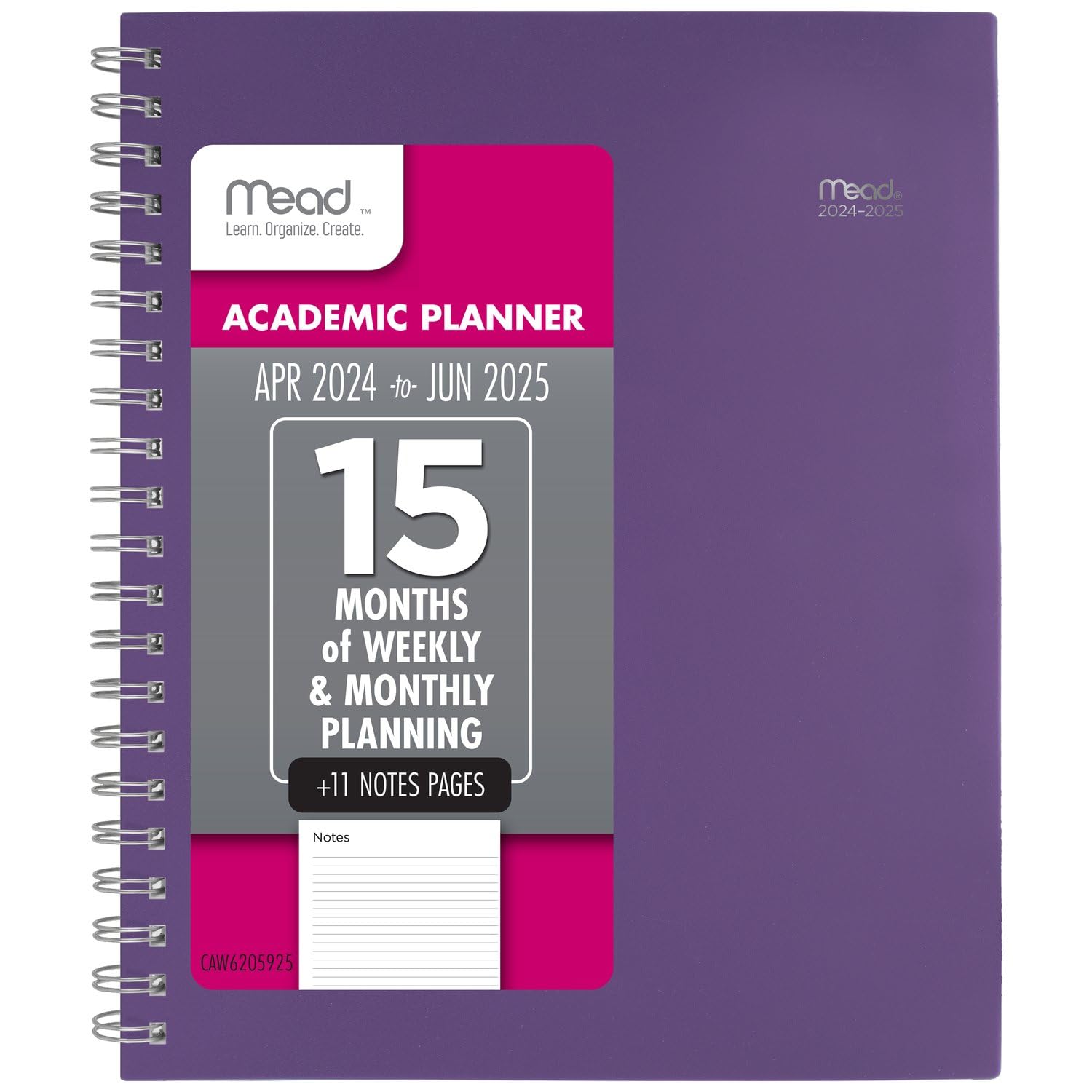 Amazon.com : Mead Planner 2024-2025 Academic, Weekly & Monthly, 8 1/2 ...