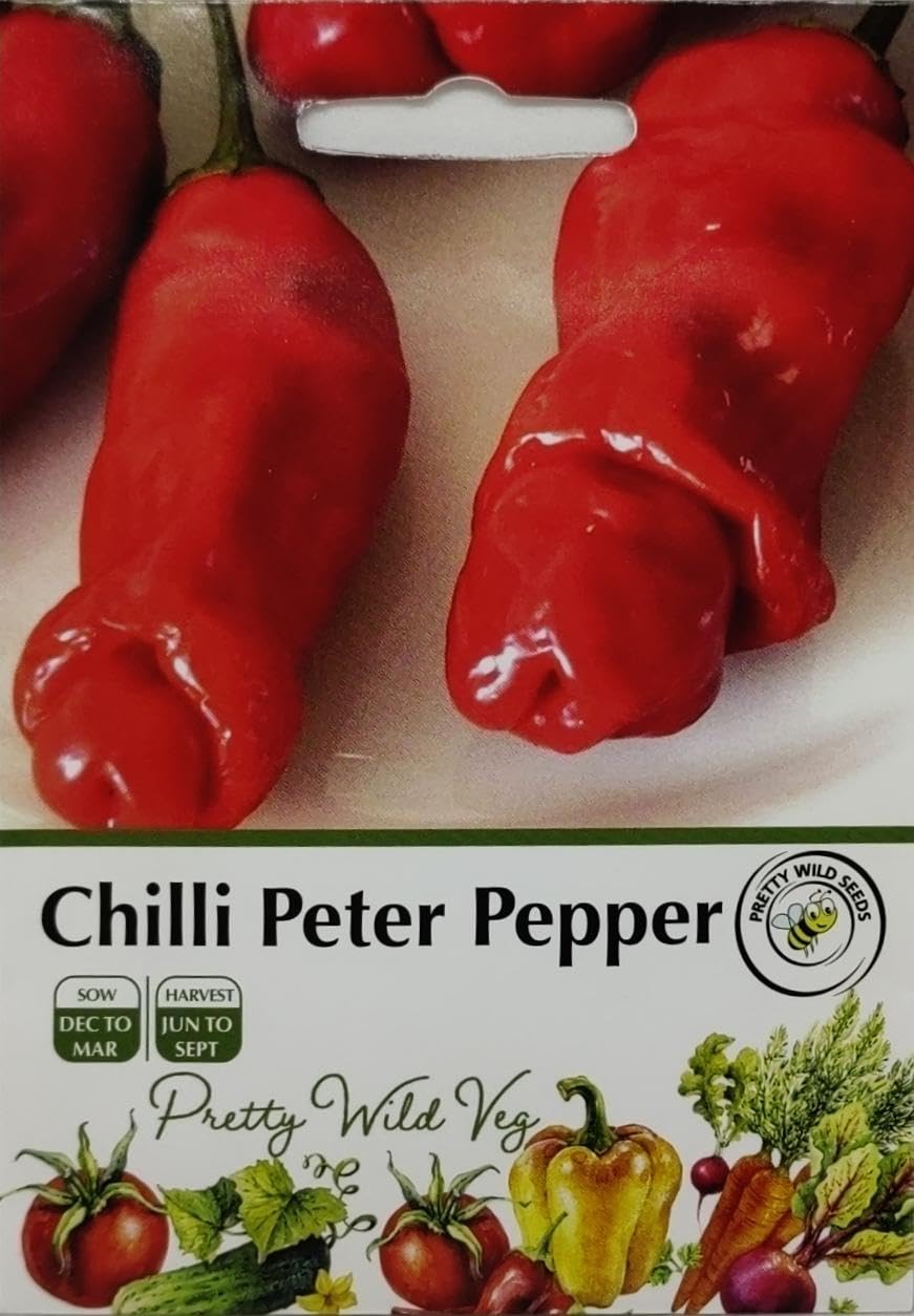 Chilli Peter Pepper Seeds in Pictorial Packet - 10 Seeds : Amazon.co.uk ...