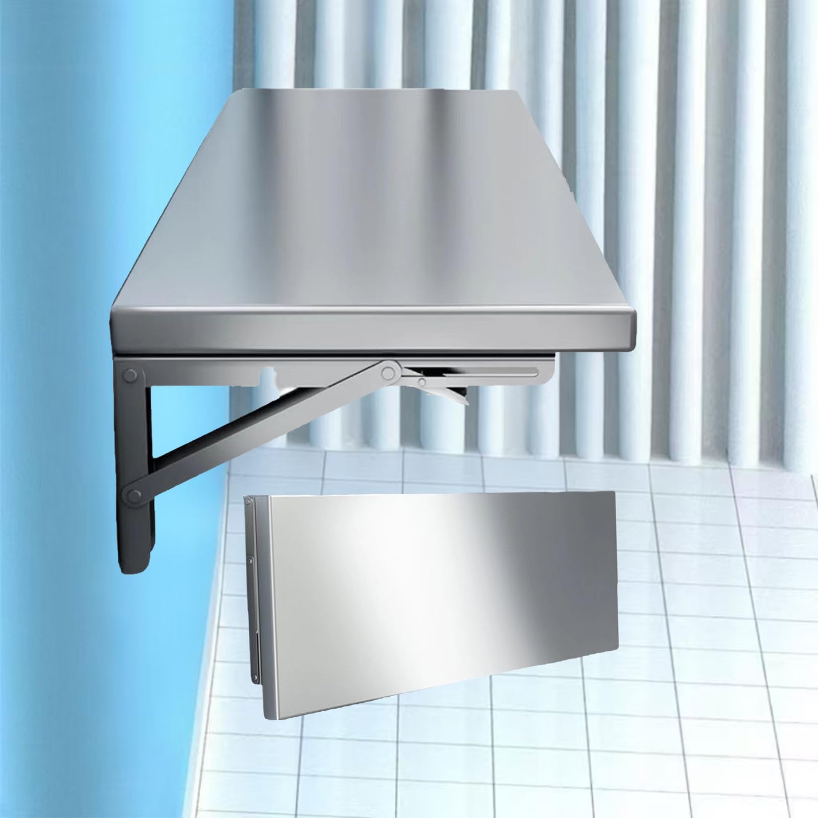 Amazon.com: kilogorge Folding Concession Shelf 39"x 15"【Desktop ...