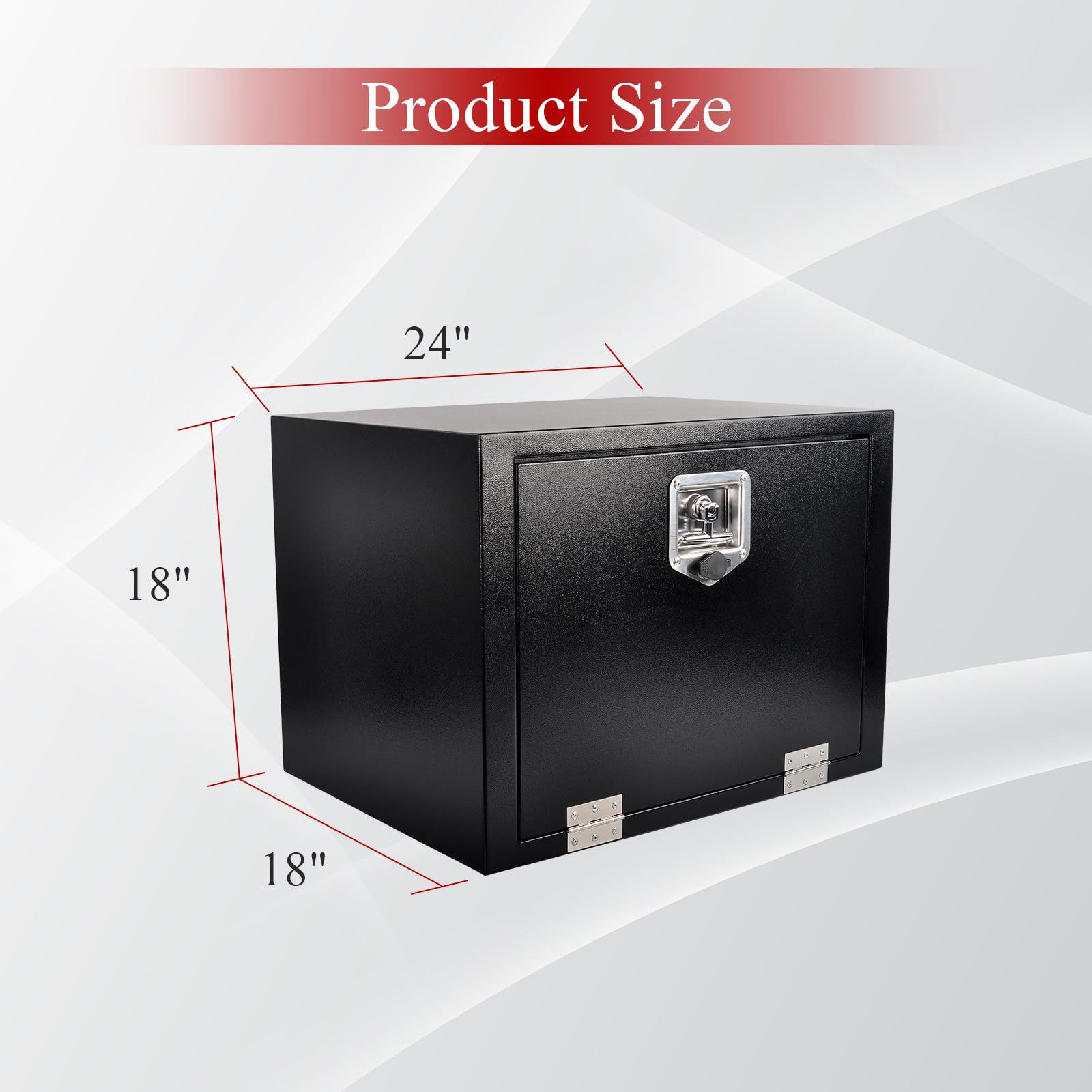 Snapklik.com : BIGREAT 24 Inch Steel Underbody Truck Tool Box & T ...