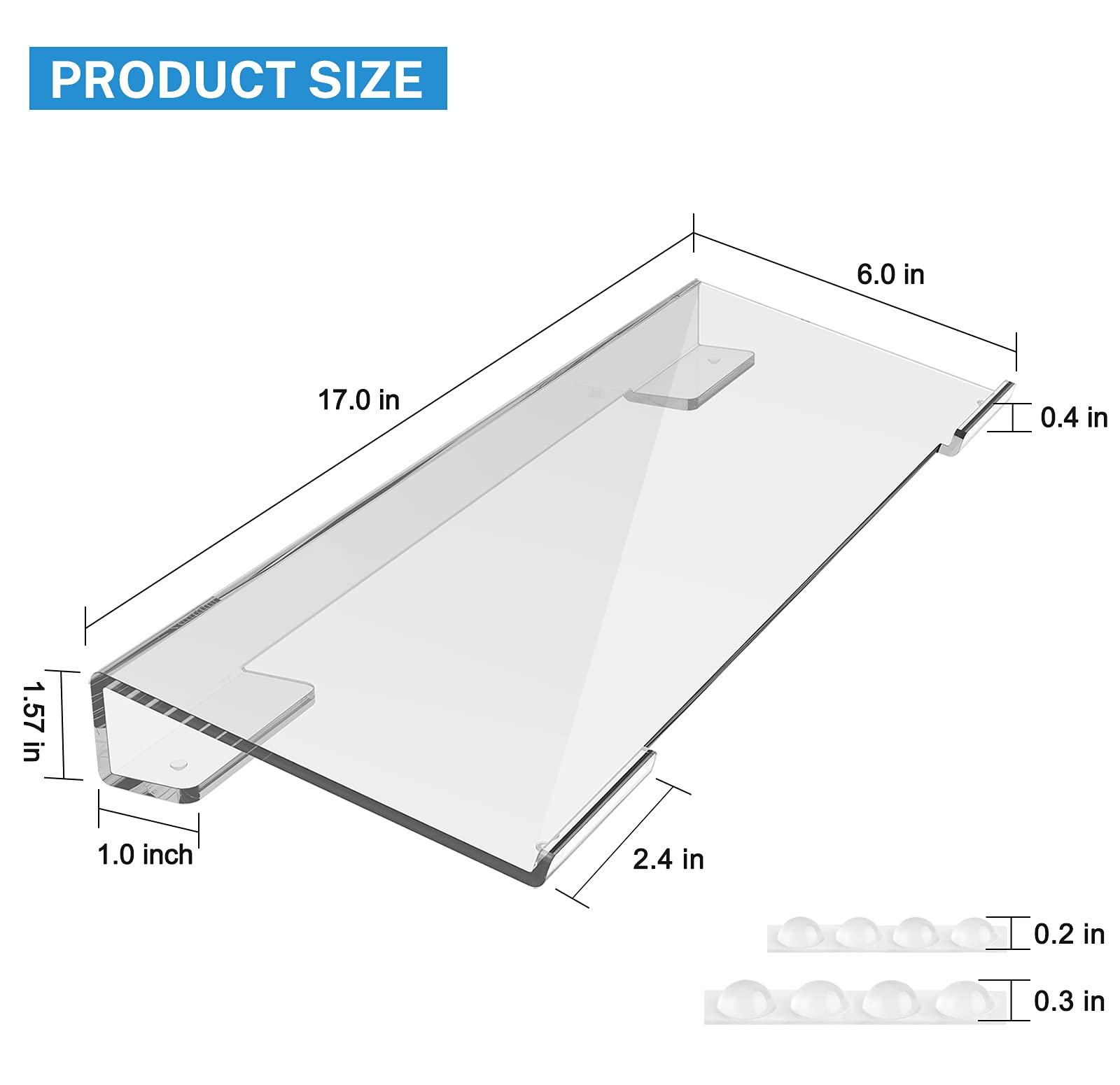 MaxGear Computer Keyboard Stand Keyboard Riser Acrylic Keyboard Stand ...