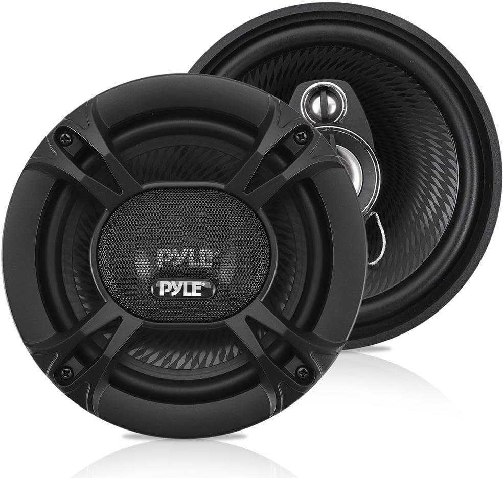 Pyle Car 2-Way Speaker System - 6.5 Inch 240W 4 Ohm Mid Tweeter Audio ...