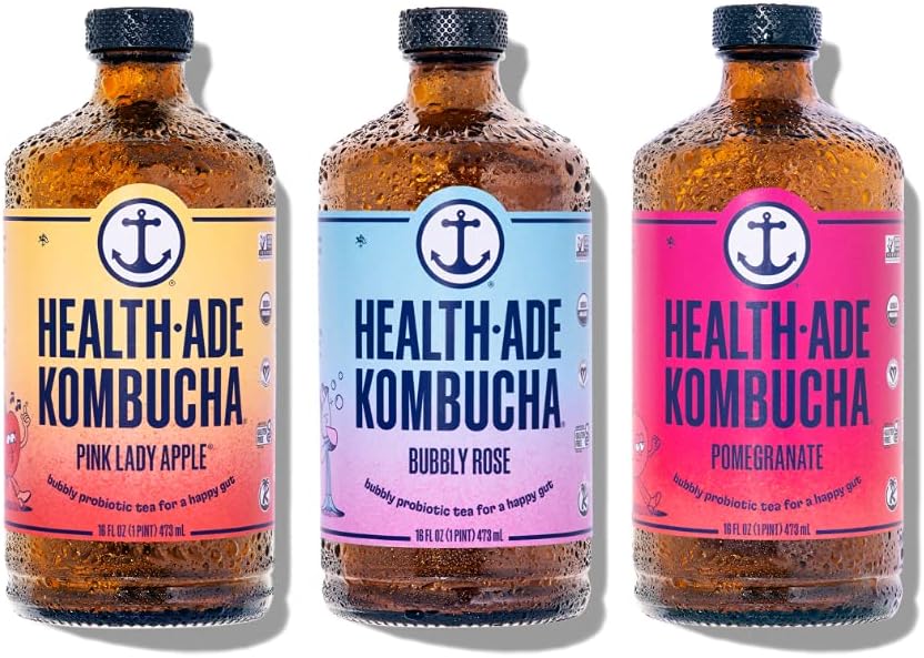 Amazon.com : Health-Ade Kombucha Tea Organic Drink, Fermented Tea with ...