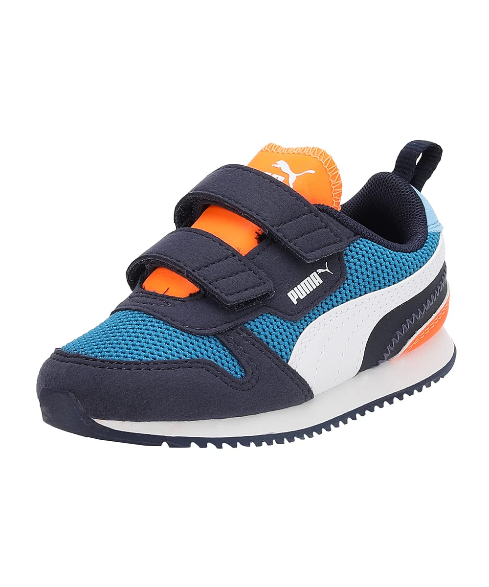 Buy Puma Unisex-Baby R78 V Inf Mykonos Blue-White-Peacoat Sneaker - 3 ...