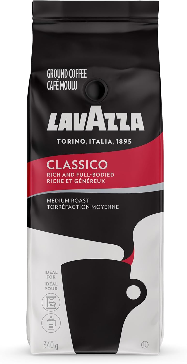 Lavazza Classico Ground Coffee Blend, Medium Roast