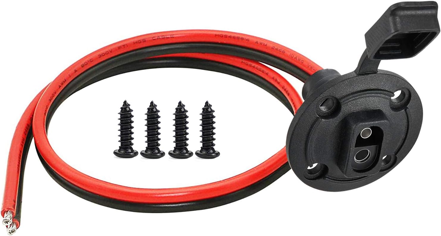 Amazon.com: YETOR Solar Power Connector,10AWG Weatherproof Power Socket ...