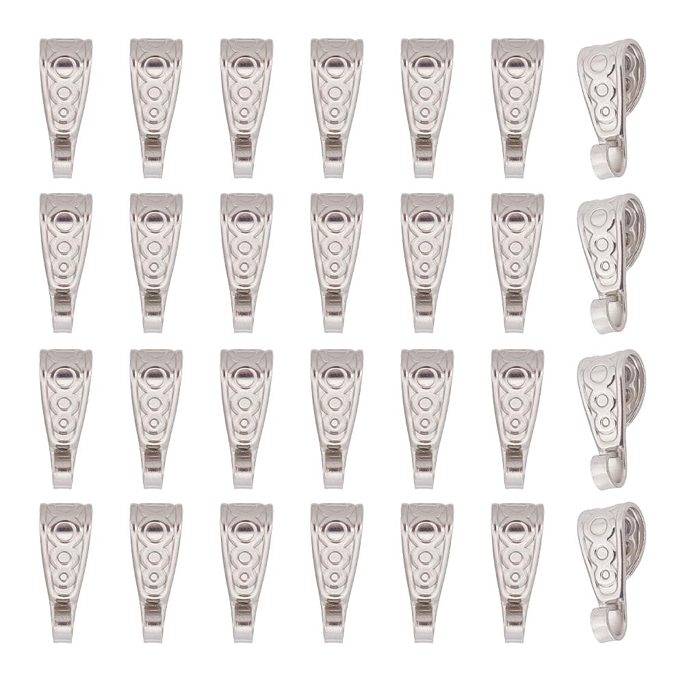 Amazon.com: arricraft 100 Pcs Pinch Bails, 304 Stainless Steel Tube ...