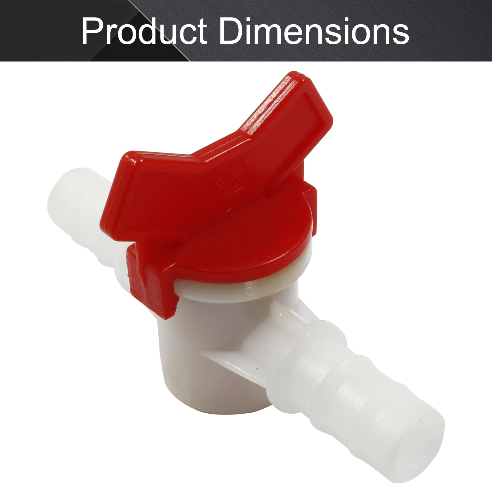 Snapklik.com : Pack Of 2 Drip Irrigation Switch Valve, 1/2" Barbed Hose ...