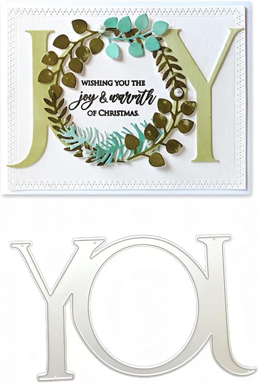 Amazon.com: Joy Nativity Word Metal Cutting Dies Cut Scrapbook Card ...